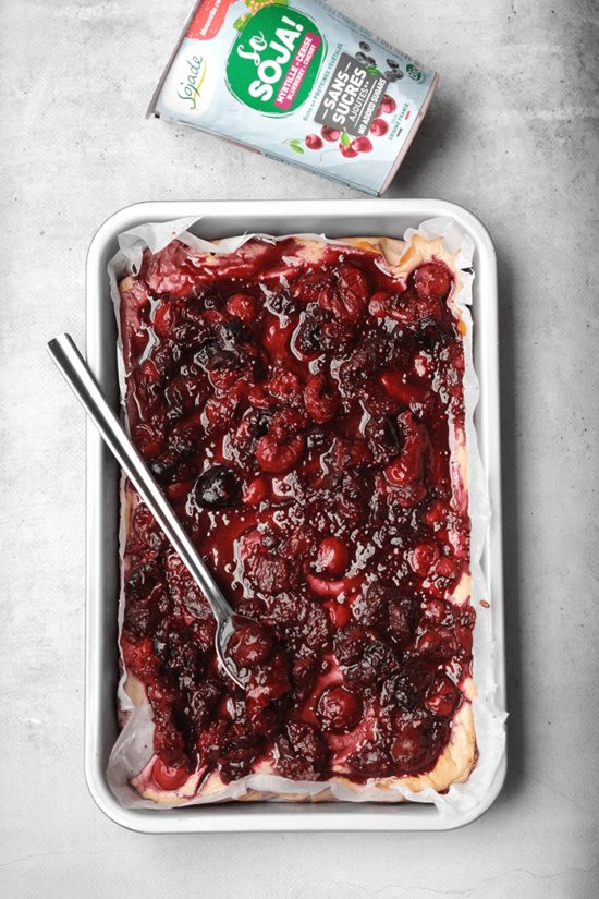 Barres cheesecake aux fruits rouges - Healthy Alie