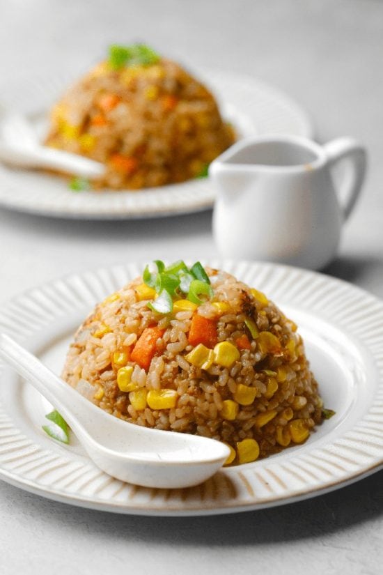 Riz frit au miso et aux légumes - Healthy Alie