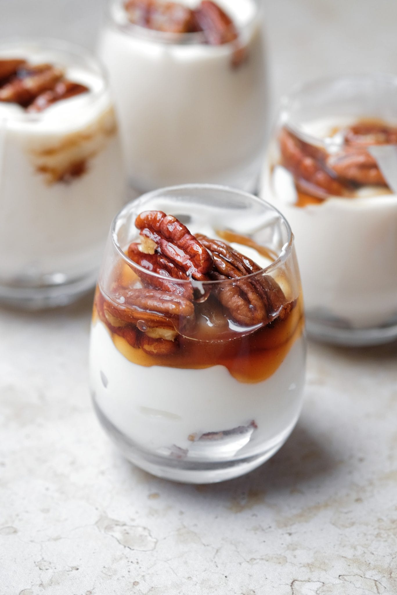 Verrines vegan sirop d'érable et noix de pecan - Healthy Alie